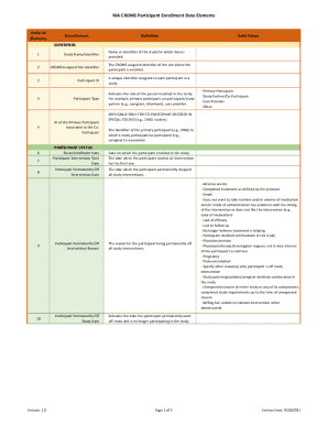 Fillable Online NIA CROMS Enrollment Data Template Fax Email Print ...