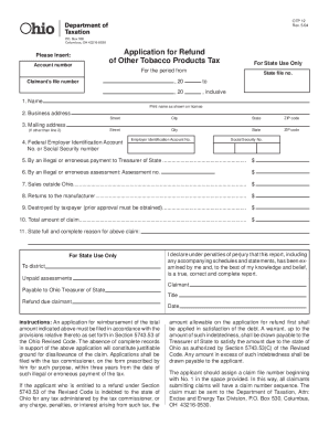 Fillable Online tax ohio Form 4387 Tobacco Products Tax - Other Than ...