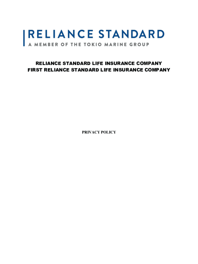 Fillable Online Small v. First Reliance Standard Life Insurance Company ...