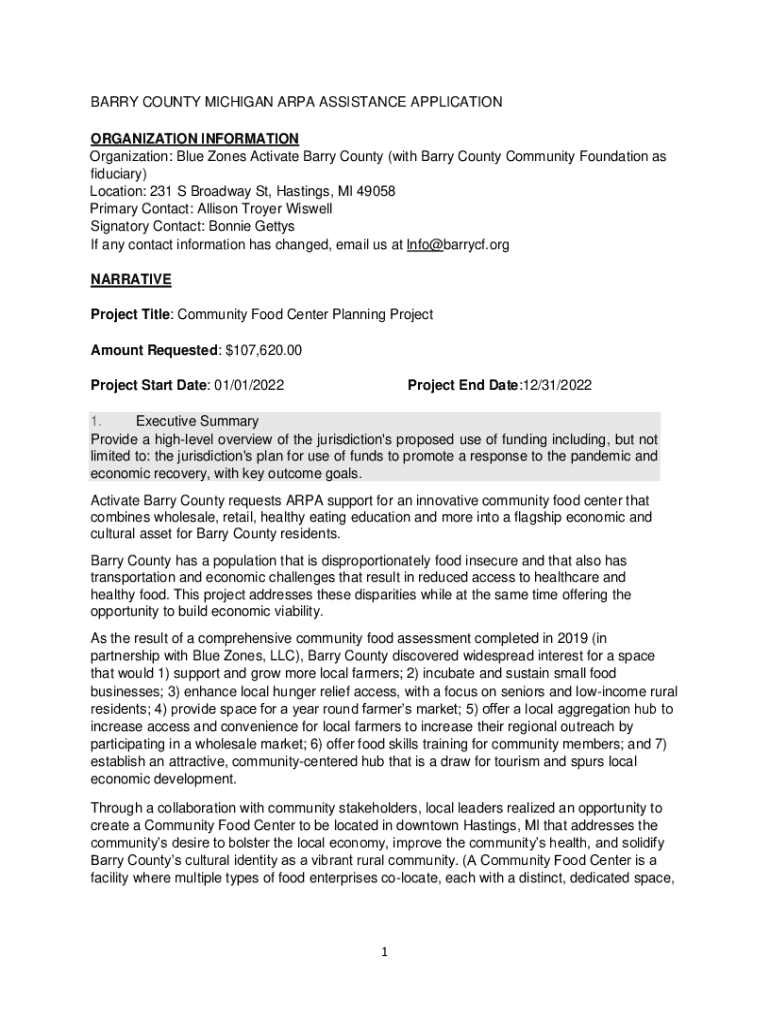 Fillable Online SOLUTION: Activate barry county arpa request 9 16 21 Fax Email Print - pdfFiller