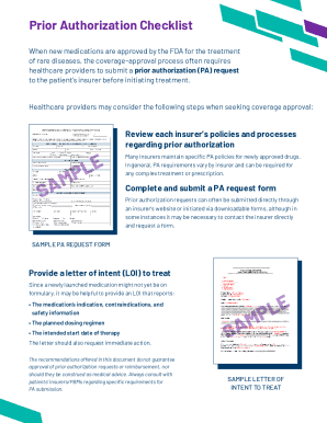 Fillable Online Prior Authorization Checklist. Prior Authorization Checklist Fax Email Print ...