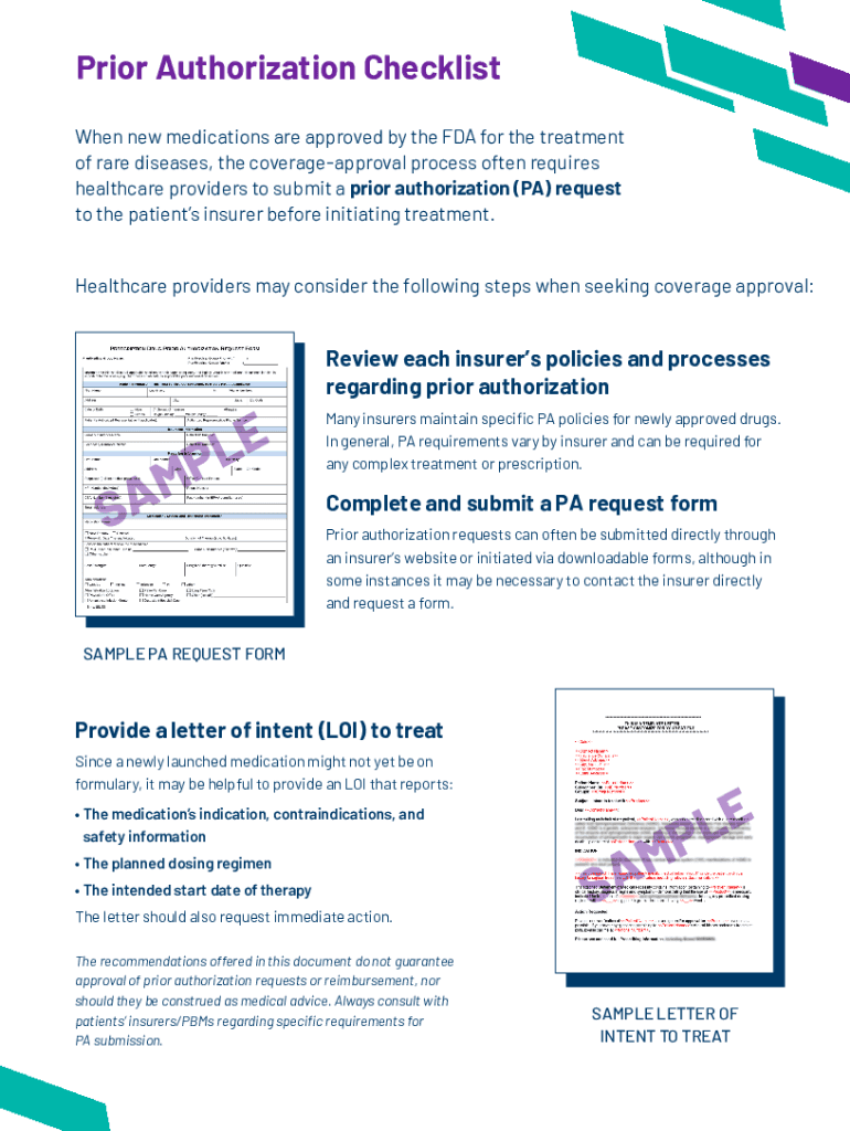 Fillable Online Prior Authorization Checklist. Prior Authorization Checklist Fax Email Print ...