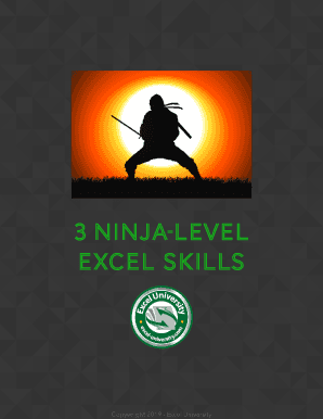 Fillable Online 3-Ninja-Level-Excel-Skills.pdf Fax Email Print - pdfFiller