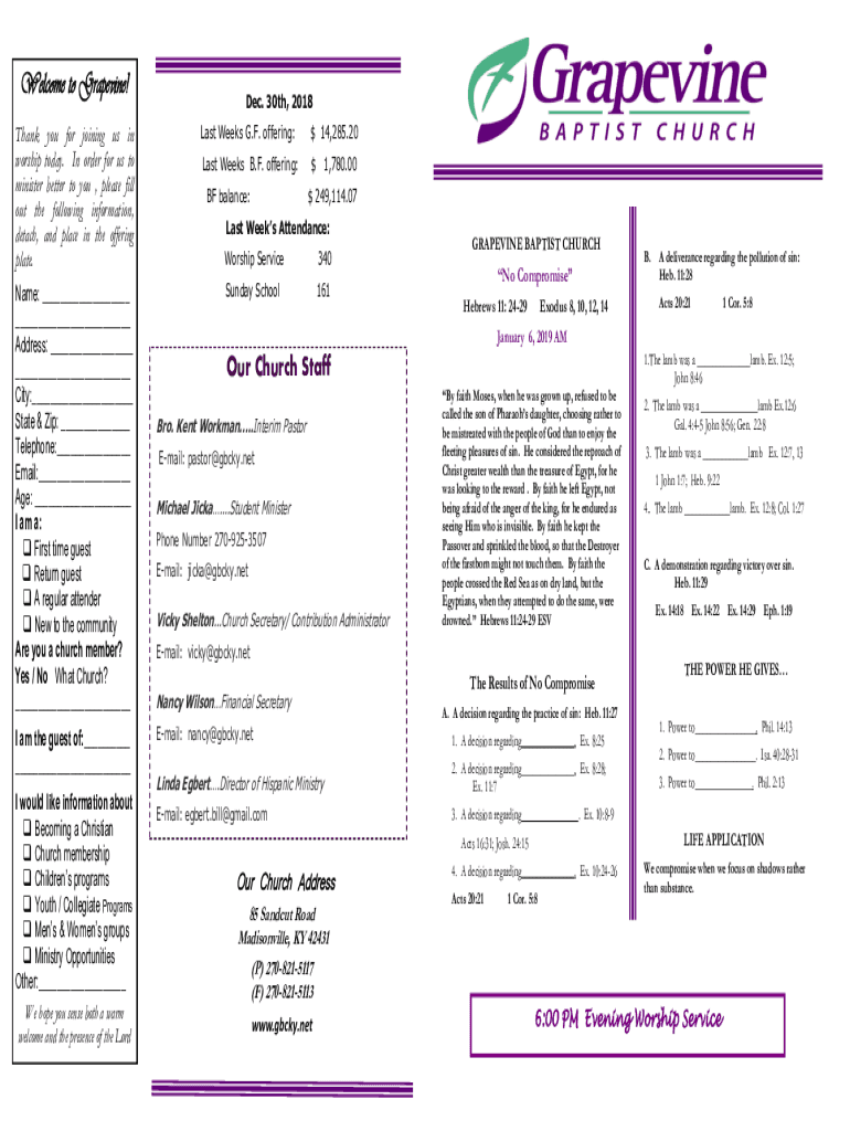Fillable Online Welcome to Grapevine Fax Email Print - pdfFiller