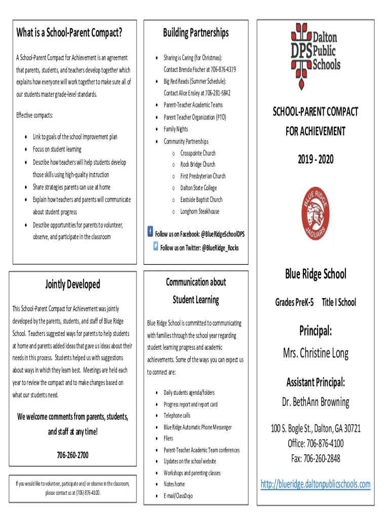 Fillable Online what is a school-parent compact? Fax Email Print ...