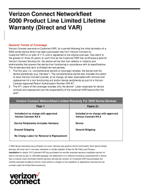 Fillable Online VERIZON CONNECT WORK - Subscription Agreement Fax Email ...