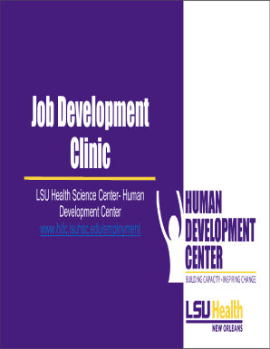 Fillable Online Human Development Center at LSU Health Sciences Center ...