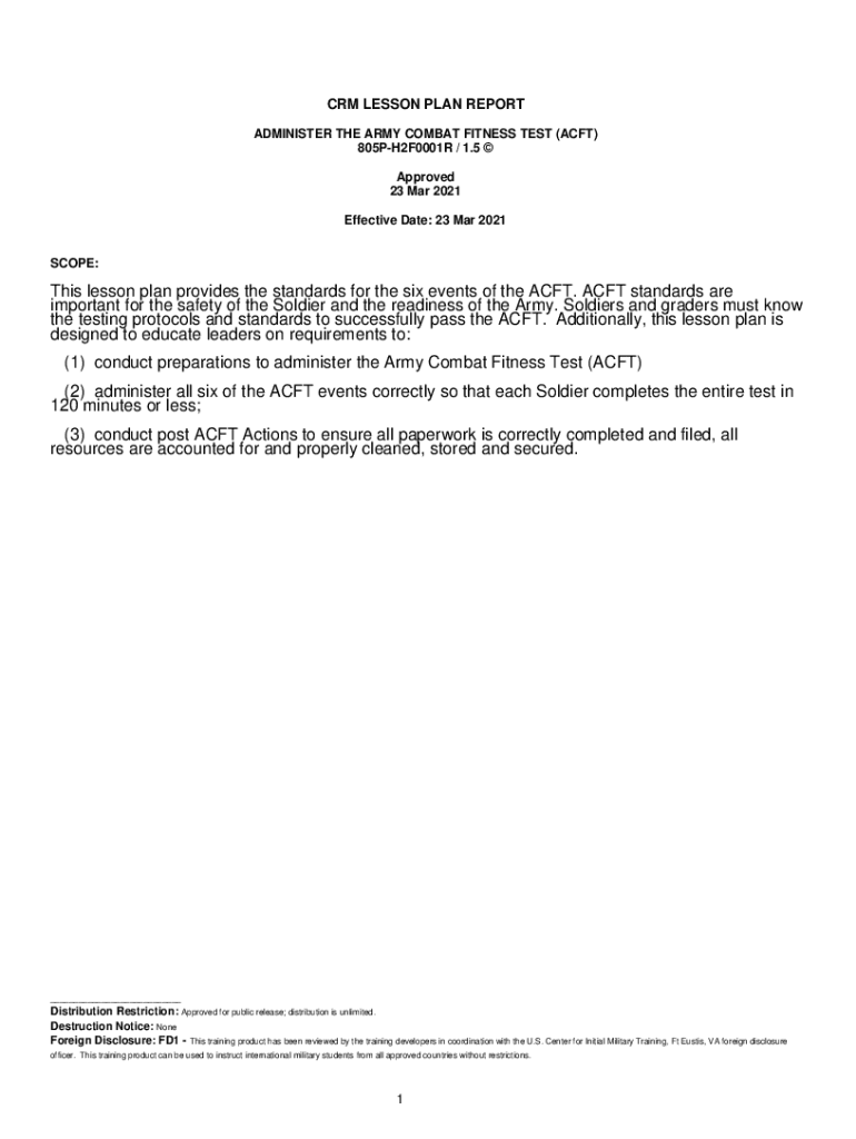 Fillable Online Army Guard ACFT requirements detailed in town hall Fax ...