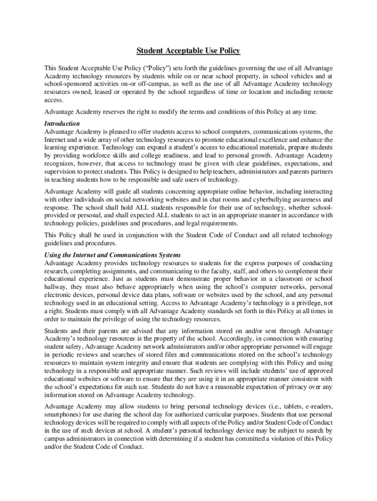 Fillable Online 22-23-Marian-Central-Acceptable-Use-Policy-Student- ... Fax Email Print - pdfFiller