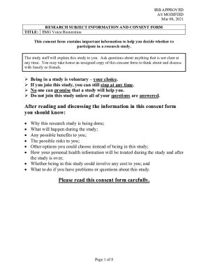 Fillable Online Please read this consent form carefully. Fax Email ...