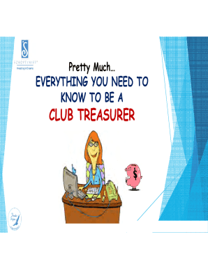Fillable Online The Club Treasurer shall maintain the Club Treasury Fax ...