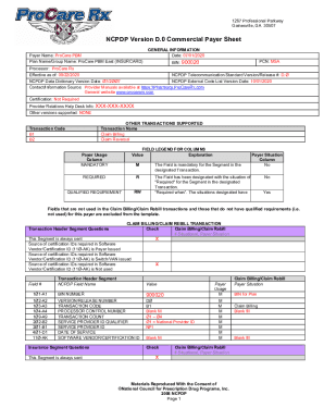 Fillable Online BIN-900020-MSAINSURCARDProCarePayerSheetd0upd03062020 ...