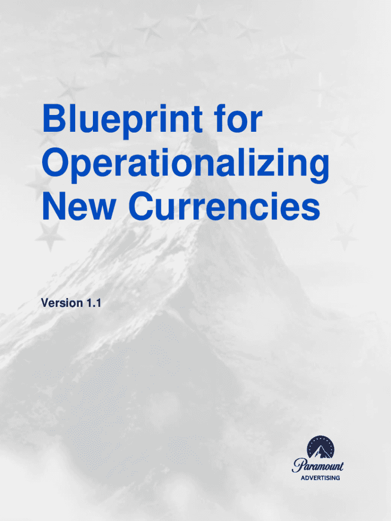 Fillable Online Blueprint for Operationalizing New Currencies. Version ...