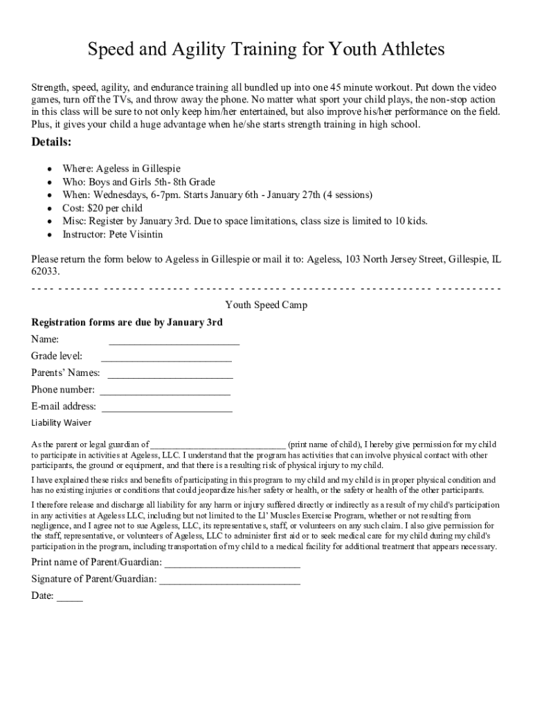 Fillable Online The most comprehensive guide to agility and speed ...