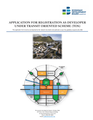 Fillable Online APPLICATION FORM FOR REGISTRATION AS DEVELOPER UNDER ...