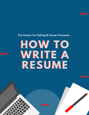 Fillable Online How to Write a Resume REVISED Fax Email Print - pdfFiller