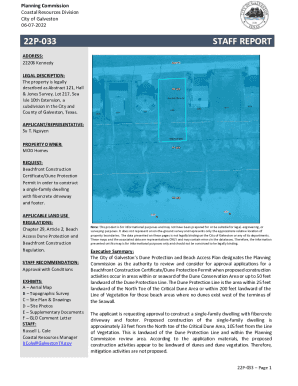 Fillable Online 0B0 B22P-033 STAFF REPORT Fax Email Print - pdfFiller