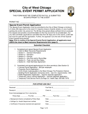Fillable Online Special Event Permit Application Process FAQs Fax Email ...