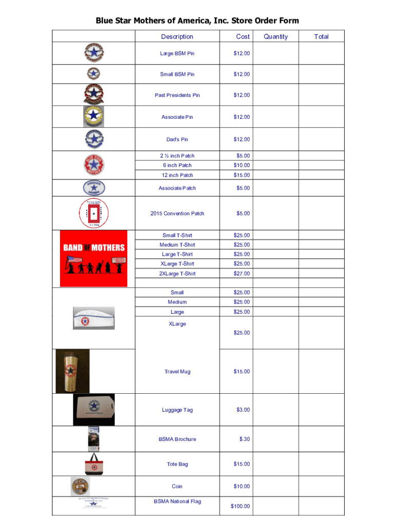 Fillable Online Store Order Form Fax Email Print - pdfFiller