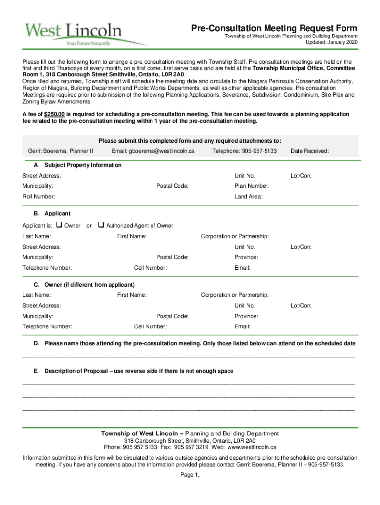 Fillable Online Dear Ms. Scime and the Township of West Lincoln, Thank ...