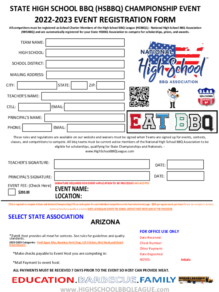 Fillable Online Local high school students compete in state BBQ ... Fax Email Print - pdfFiller