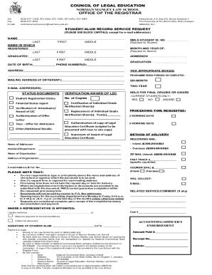 Fillable Online nmls edu 2021 Student-Alumni Document Request Form.pdf ...