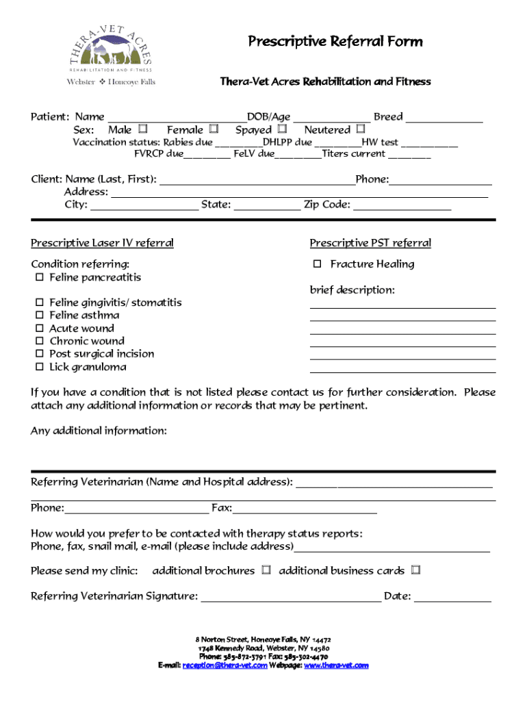Fillable Online Application & Surgery Consent Form for Spay/Neuter ...