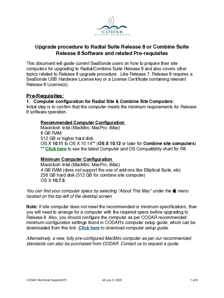 Fillable Online Upgrade procedure to Radial Suite Release 8 or Combine ... Fax Email Print ...