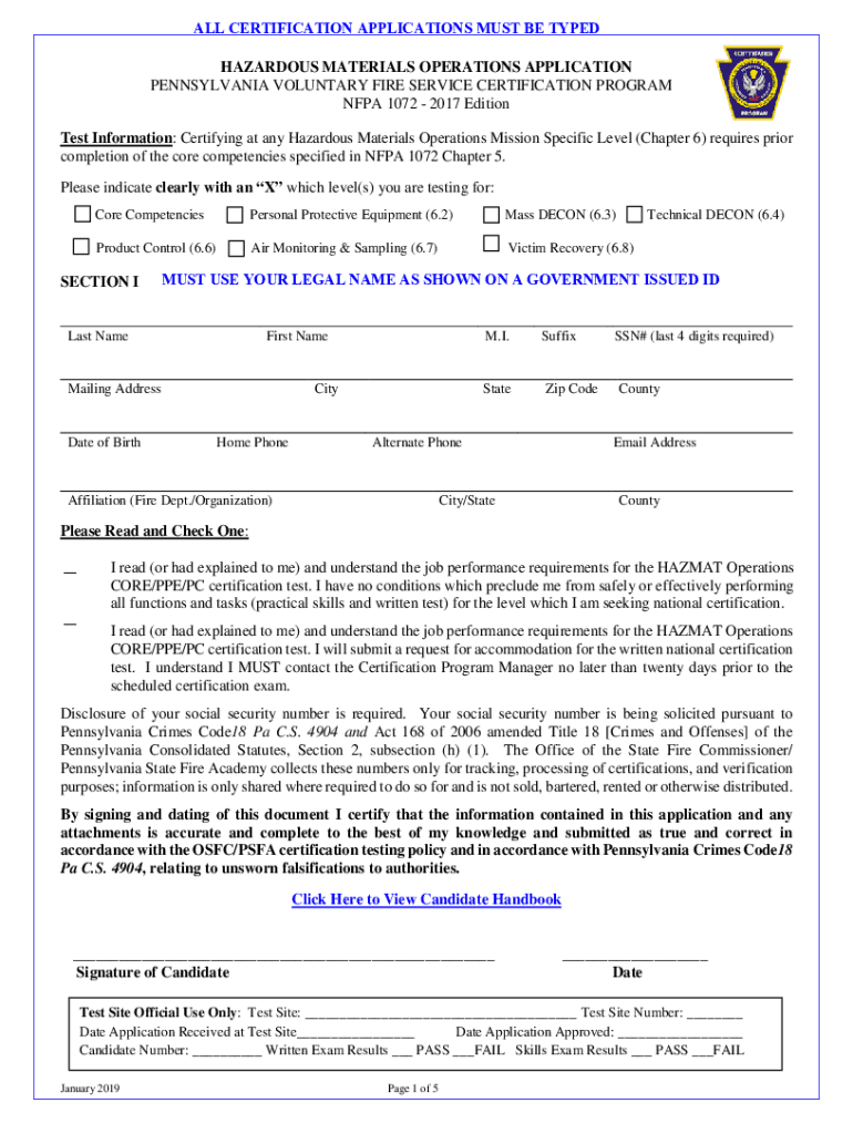 Fillable Online Course Catalog - Nebraska State Fire Marshal Training ...