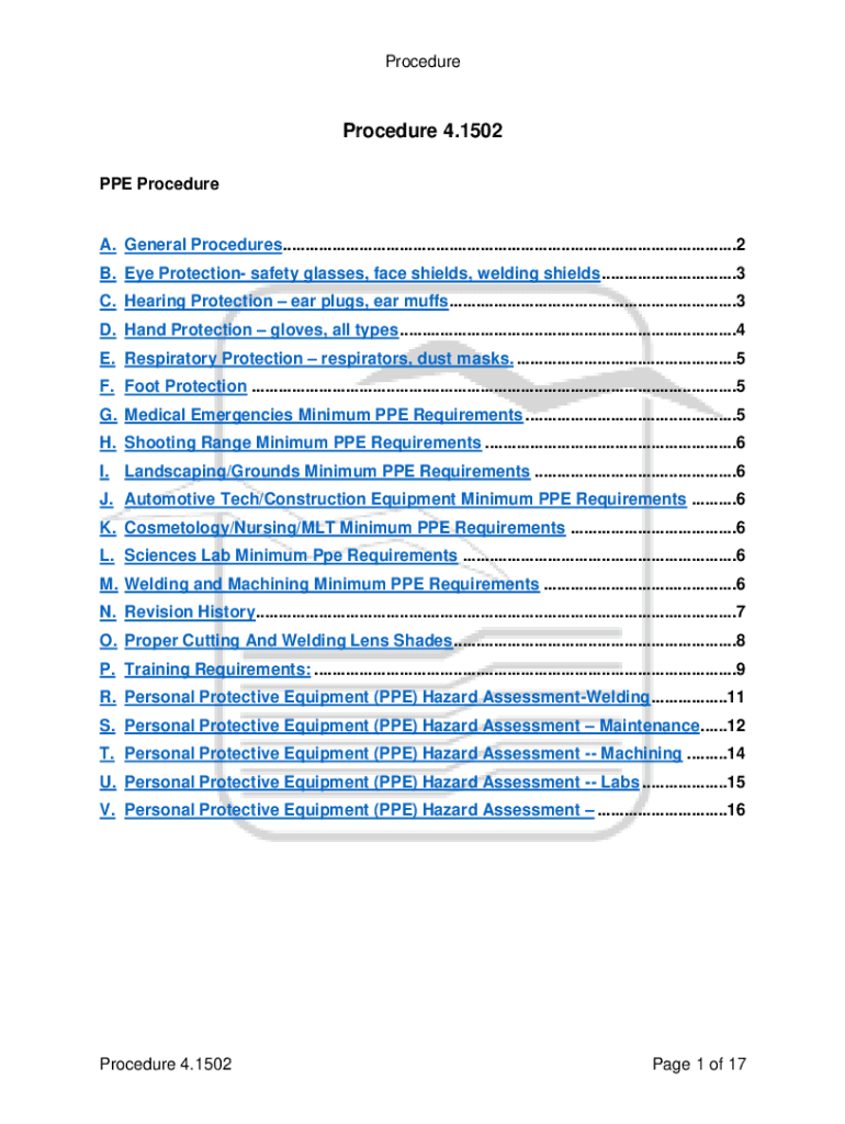 Fillable Online Choosing The Correct PPE - Environmental Health ...