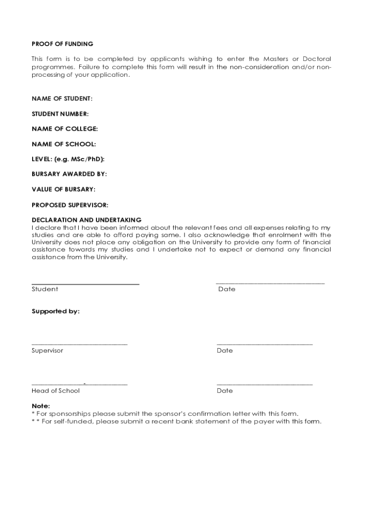 Fillable Online AP1-3-Proof-of-funding-form.pdf Fax Email Print - pdfFiller