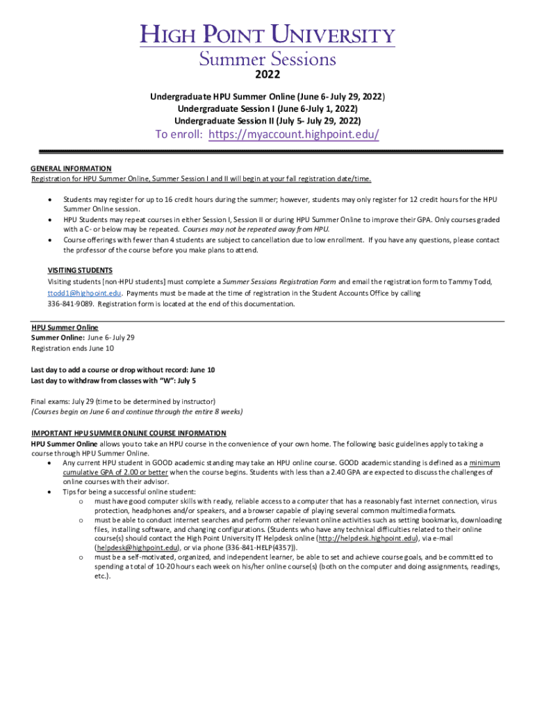 Fillable Online High Point University - Profile, Rankings and Data Fax Email Print - pdfFiller