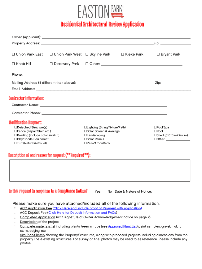 Fillable Online Where to Live in Easton Park Austin Fax Email Print ...