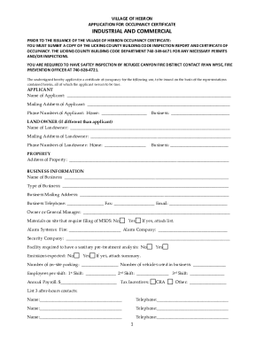 Fillable Online YOU MUST SUMBIT A COPY OF THE LICKING COUNTY BUILDING ...