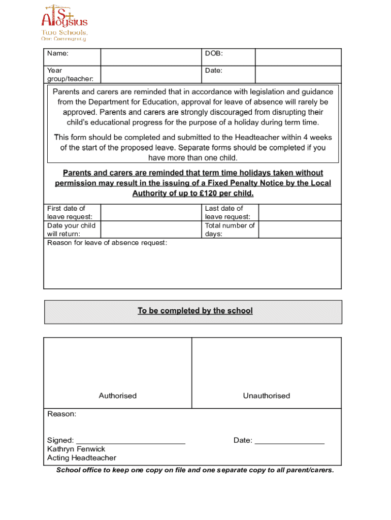 Fillable Online BCCET - LOA Leave of Absence request form.docx Fax ...
