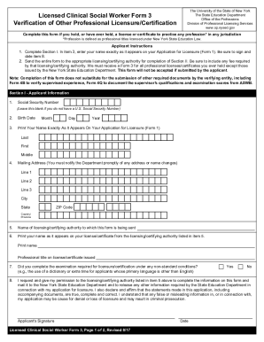 Fillable Online Licensed Master Social Worker Form 2 Certification of ...
