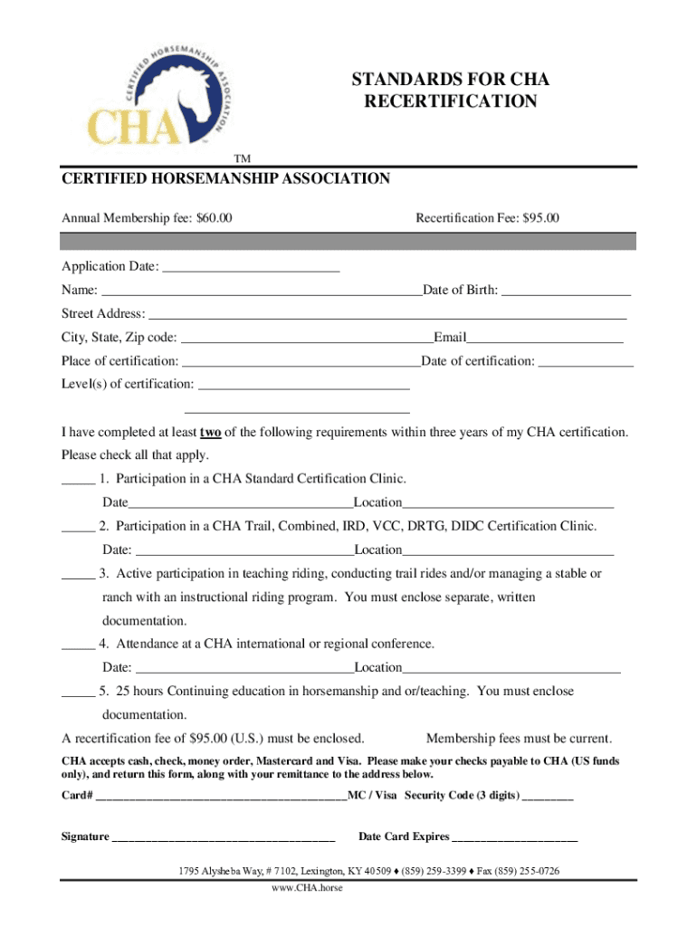 Fillable Online What to Expect During a CHA Certification Clinic Fax ...