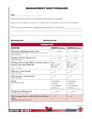 Fillable Online Dairy Comp 305 Herd Page Help Fax Email Print - pdfFiller