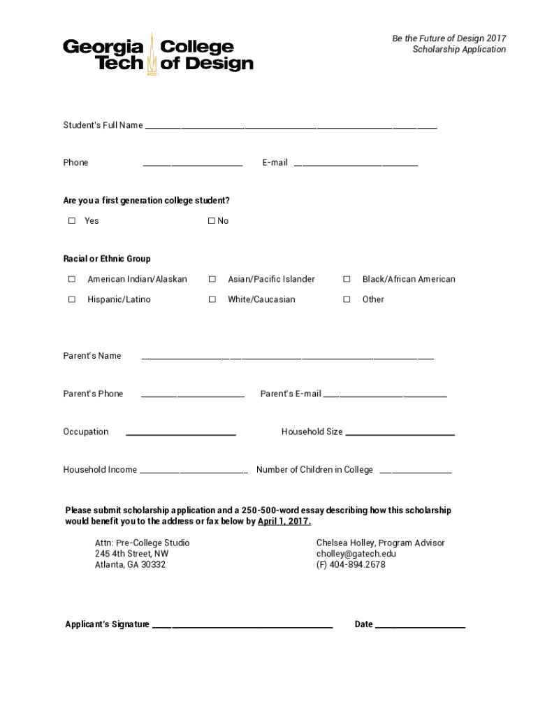Fillable Online Are you a first generation college student Fax Email ...