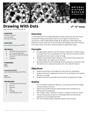 Fillable Online Drawing With Dots Lesson Plan Fax Email Print - pdfFiller