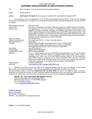 Fillable Online BC's Distribution List for Invitation for International ...