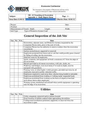 Fillable Online Site/Facility Inspection Checklist - Forms - Branscome ...