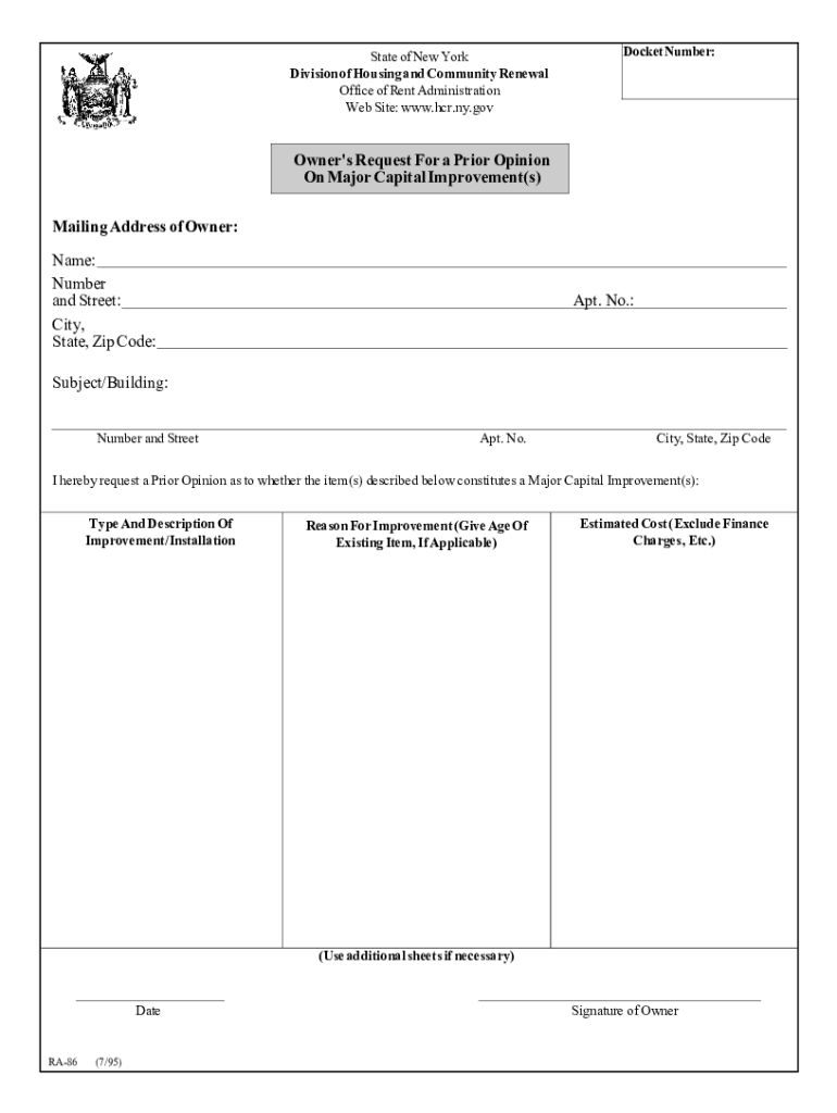 Fillable Online Emergency Tenant Protection Act (ETPA) Standard Lease ...