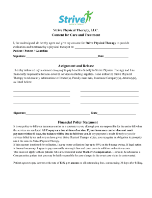 Fillable Online Consent Medicare STRIVE Fax Email Print - pdfFiller