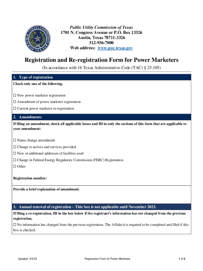 Fillable Online REP - Retail Electric Provider - Registration and Reporting Fax Email Print ...
