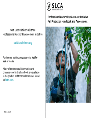 Fillable Online A SUMMARY: SLCA's Pro Anchor Replacement Pilot Project ...