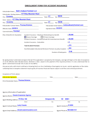 Fillable Online Insured by The CIA Fax Email Print - pdfFiller