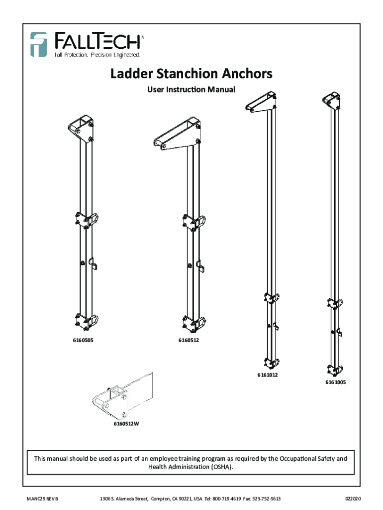 Fillable Online Fall protection requirements for fixed and portable ...