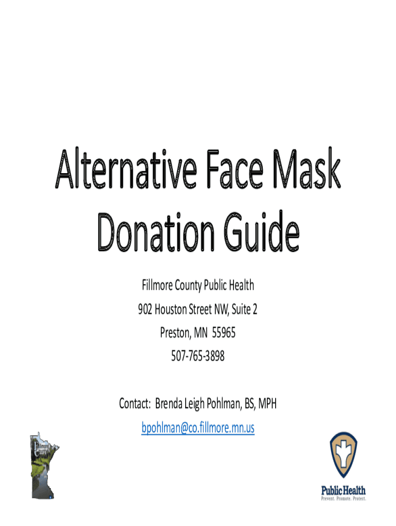 Fillable Online Fillmore County Seeking Donations for COVID-19 Response ...