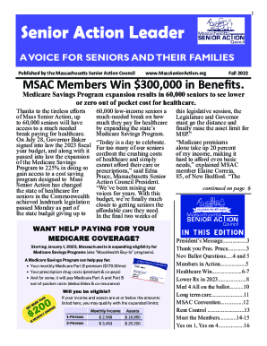 Fillable Online Senior Action Senior Action Leader Fax Email Print ...